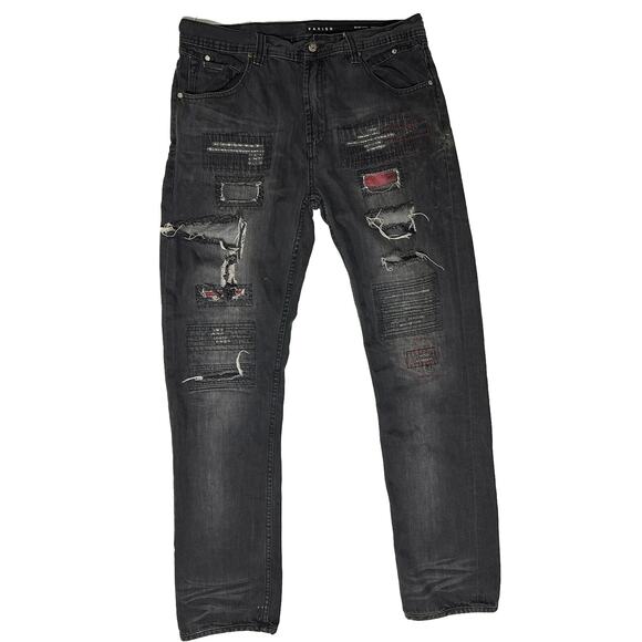 Parish Nation | Jeans | Parish Nation Black Distressed Straight Mens ...